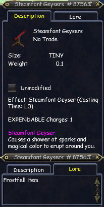 EverQuest Frostfell Events